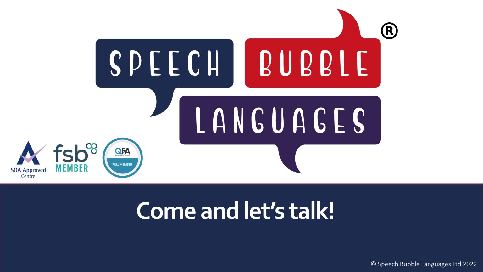 Teach with us - Speech Bubble Languages